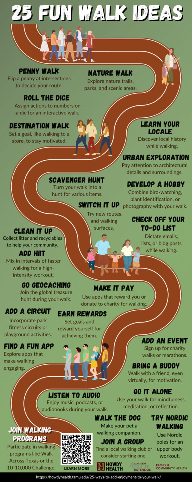 25 Fun Walk Ideas | Howdy Health